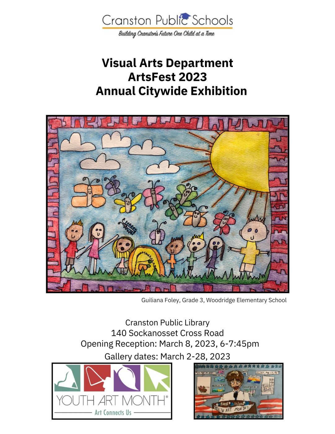 2023 Cranston Public School Artsfest exhibition now open 2023 Cranston Public School Artsfest exhibition now open